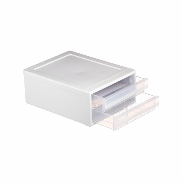 White Twin Horizontal Stackable Drawer – Uniqleen