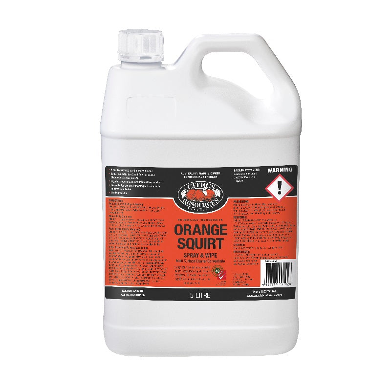Oates 5L Orange Squirt Spray and Wipe All-Purpose Cleaner – Uniqleen