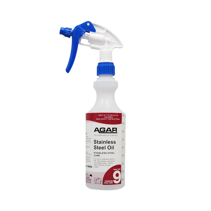 Agar 500mL Stainless Steel Oil Spray Bottle Number 9 with Trigger ...