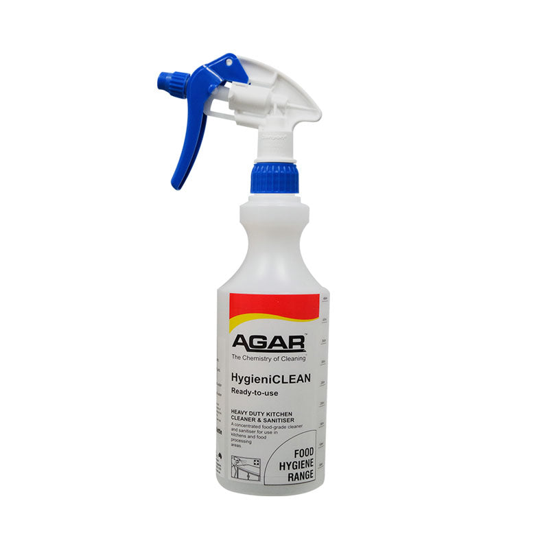 Agar 500mL HygieniCLEAN Sanitiser and Cleaner Spray Bottle with Trigge ...