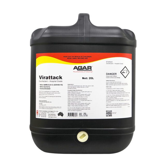 Agar Virattack Hospital-Grade Disinfectant, 20L – Uniqleen
