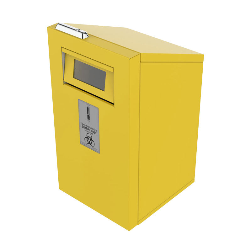 IDC Medical Steel Security Safe Safety Keyed Lock Case for 23L Sharps ...